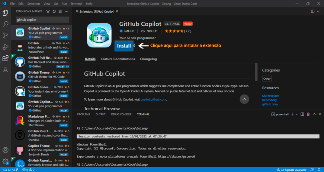 Saiba tudo sobre a Extensão GitHub Copilot - Accurate
